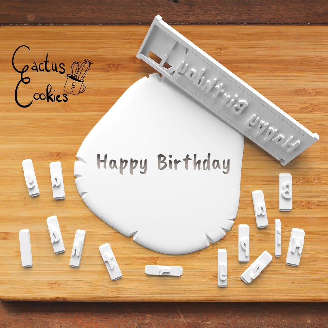 Font Stamp Letters STL File (digital Download) - Etsy Australia