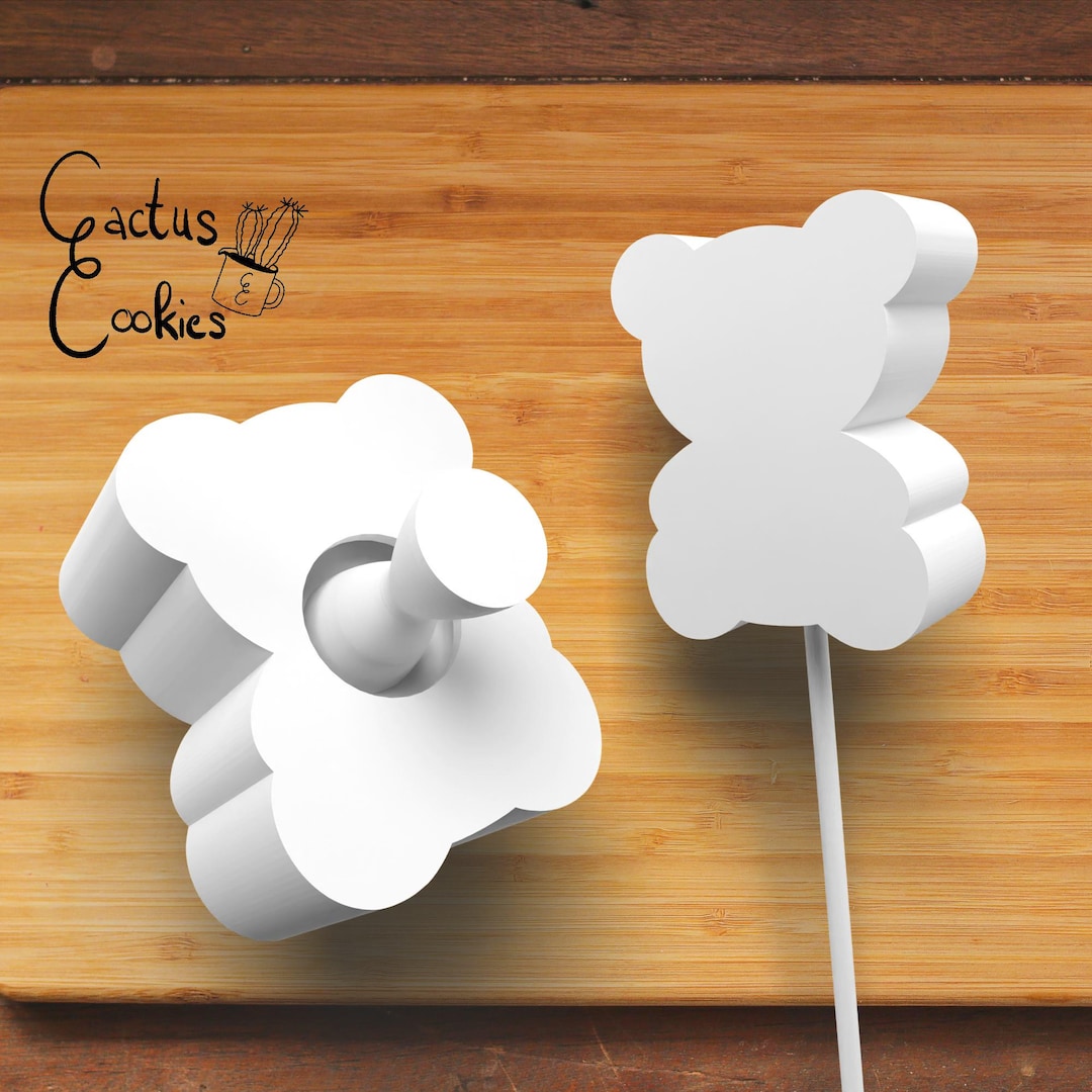 Teddy Bear Cake Pop Mold STL File (digital Download) - Etsy