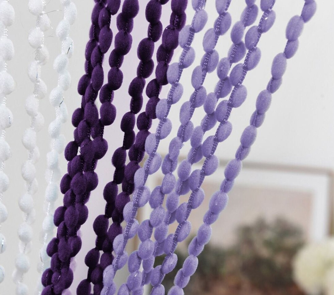 Boho Beaded Curtains Tassel String Bead Curtain Fringe Beaded Curtains ...