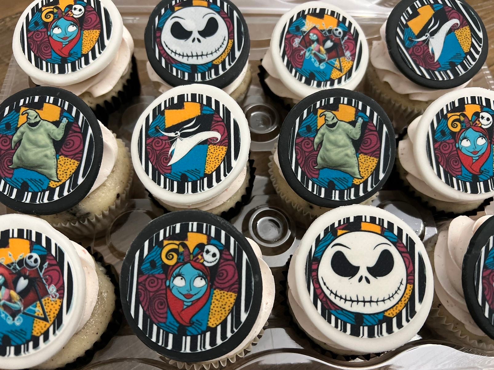Nightmare Before Christmas Cupcake Toppers - Etsy