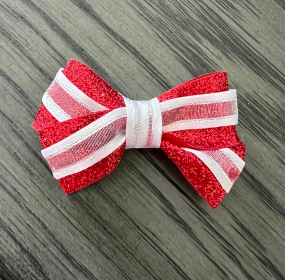 Baby Spirit Bow Red and White Baby Bow Small Baby Bow Bow - Etsy