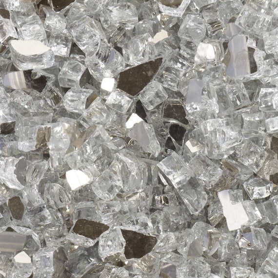 Fire Glass: 1/2-inch Thick Diamond Starlight Tempered & - Etsy