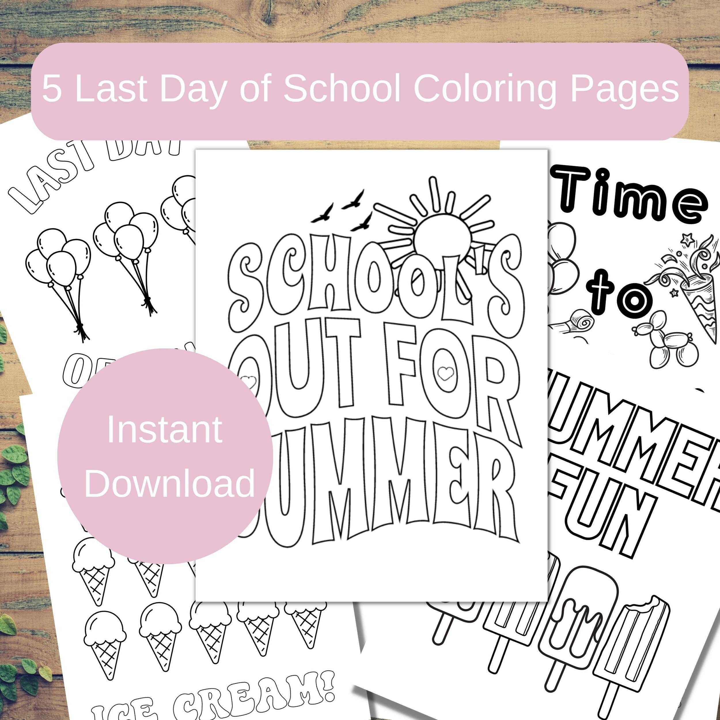 Schools Out For Summer Coloring Pages