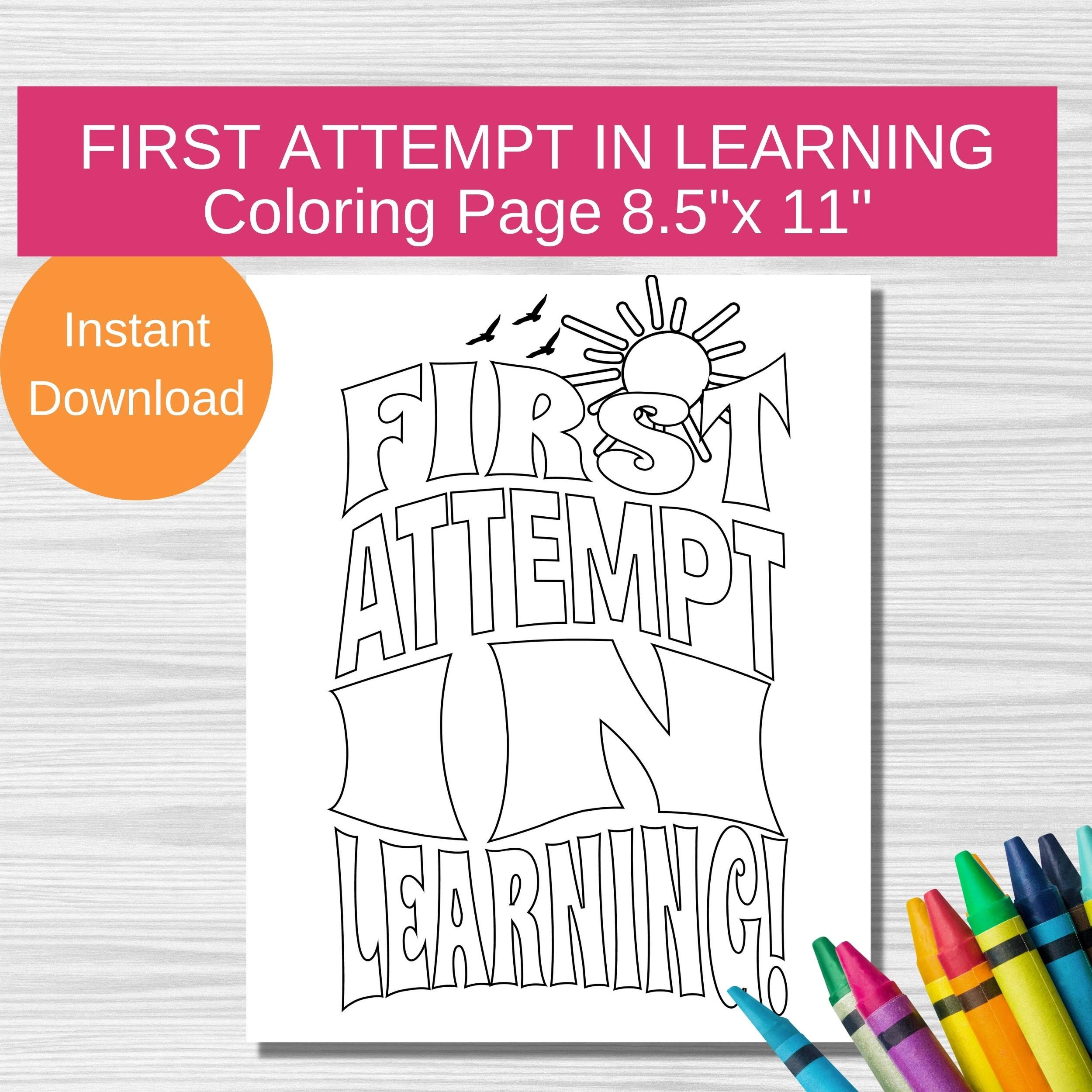 Printable Growth Mindset Coloring Page Printable SEL Coloring - Etsy