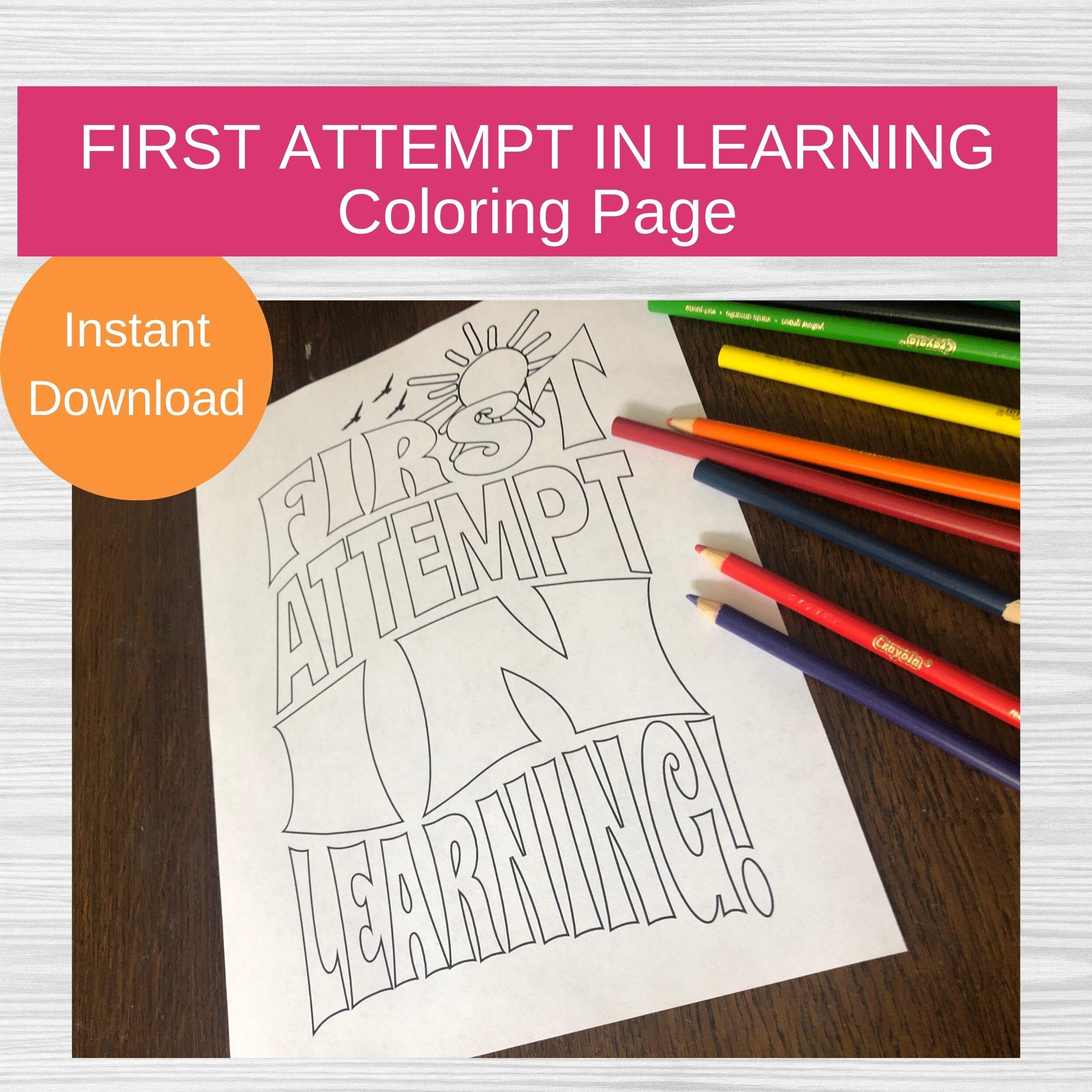 Printable Growth Mindset Coloring Page Printable SEL Coloring - Etsy