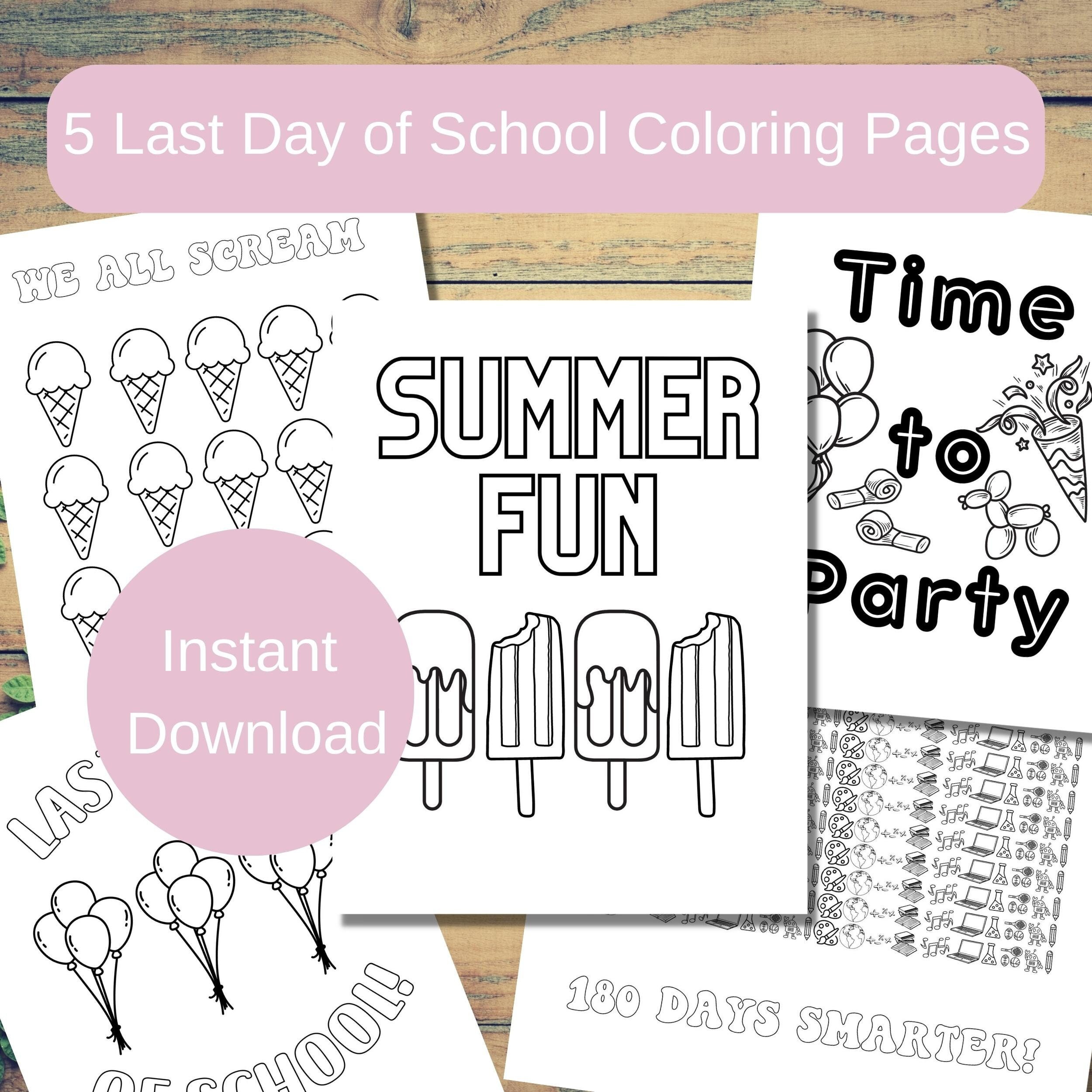 Schools Out For Summer Coloring Pages