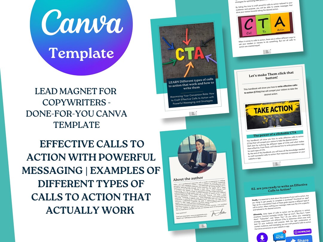COPYWRITING Ready-to-use Lead Magnet Canva Template - Boost Your ...