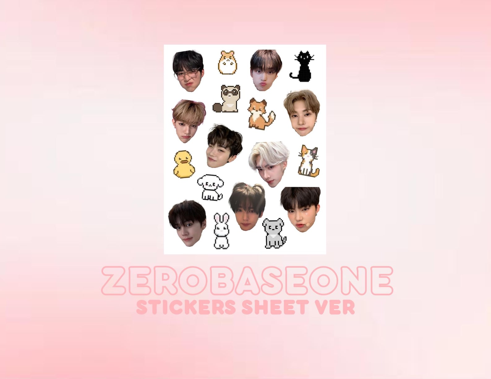 Zerobaseone Sticker Sheet / Cute Stickers - Etsy