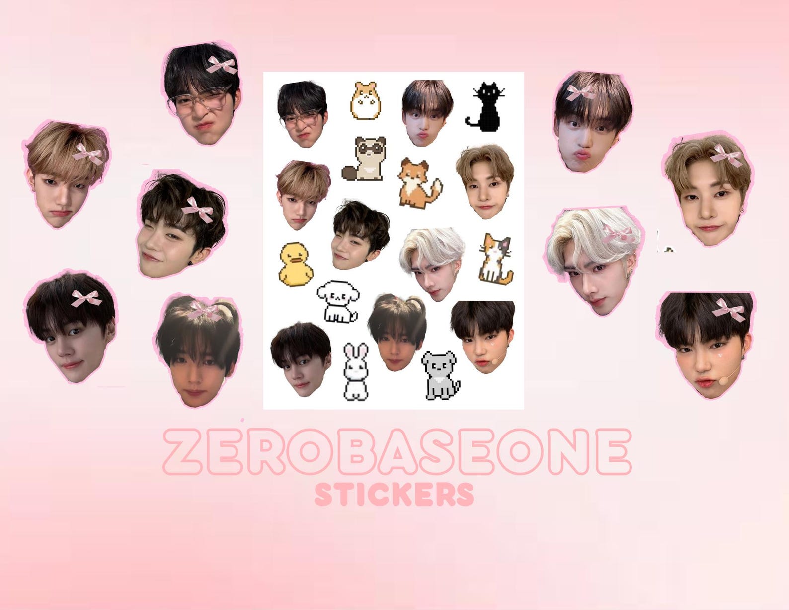 Zerobaseone Sticker Sheet / Cute Stickers - Etsy