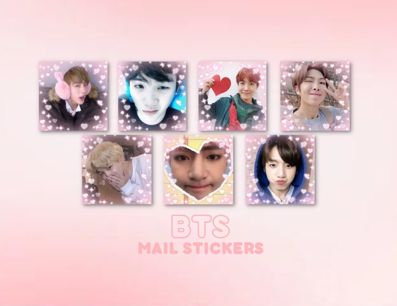 Bts Mail Stickers - Etsy