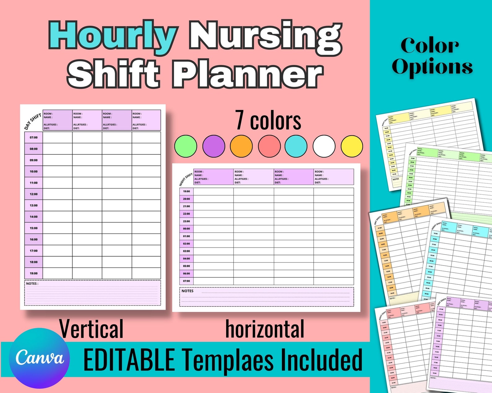 Nursing Report Sheet Bundle, Printable Report Sheets, ICU Nurses ...