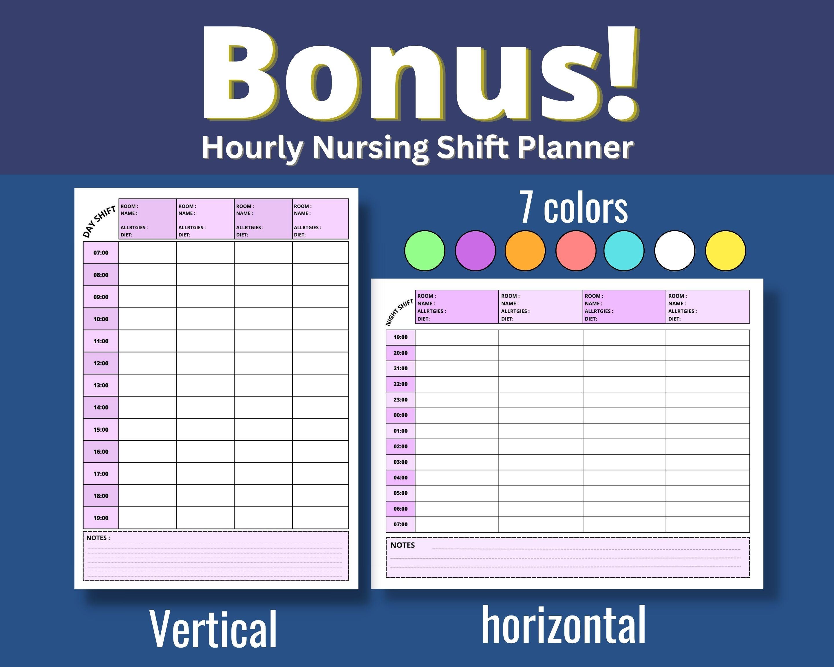 Editable ICU Nurse Report Sheet With Hourly Rounding (PDF & Canva ...