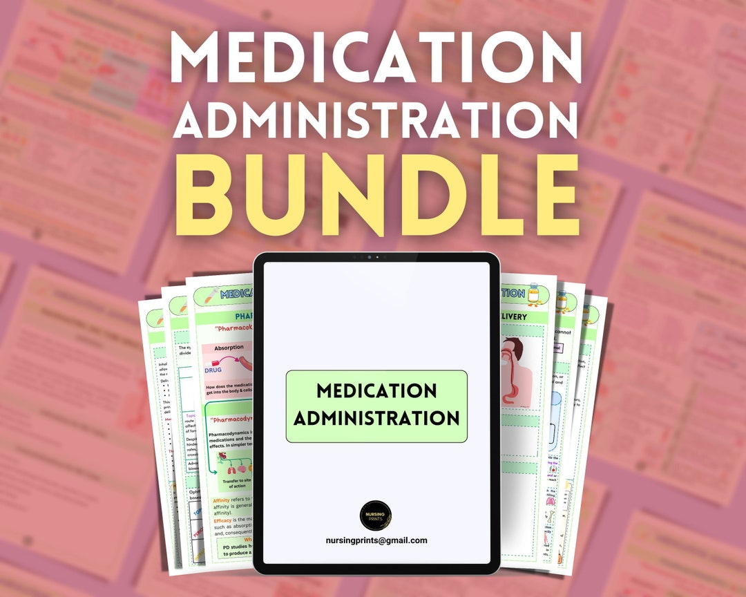 Medication Administration Study Guide Bundle: Nursing Notes, NCLEX ...