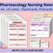 Nurse Note Taking BUNDLE, Printable Nursing School Notes, Concept Map ...