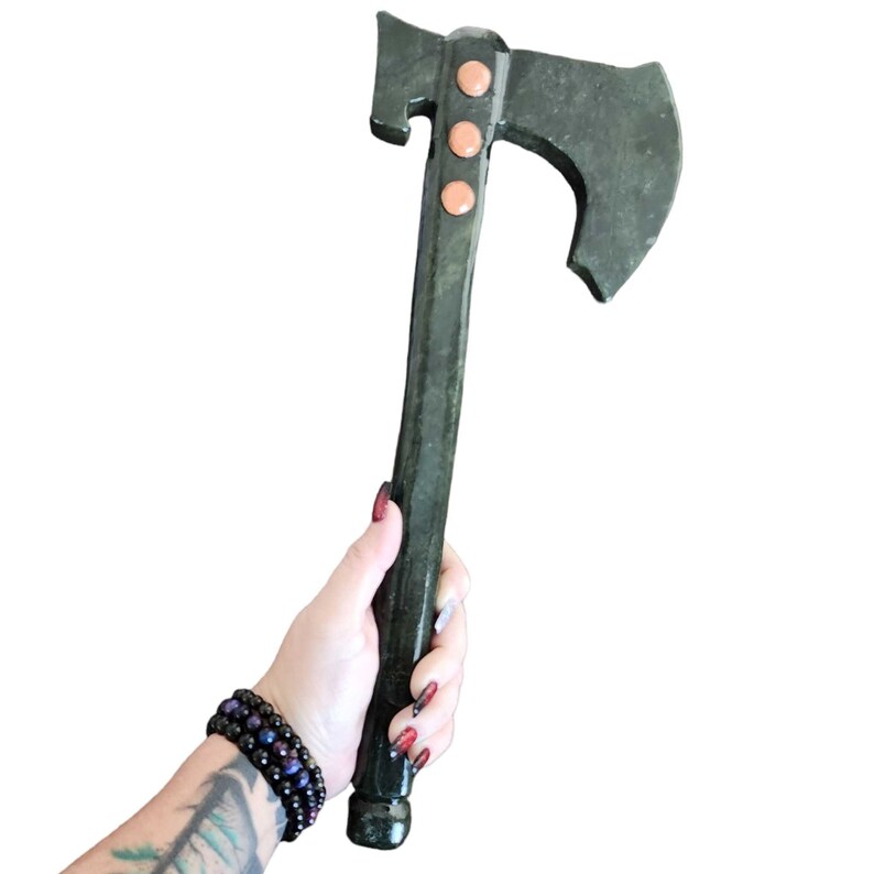 Nephrite Jade Medieval Battle Axe - Etsy