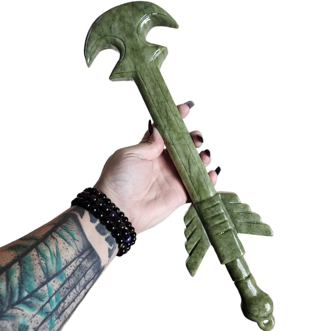 Nephrite Jade Konda Sword Green Jade Carving, Unique Gifts - Etsy