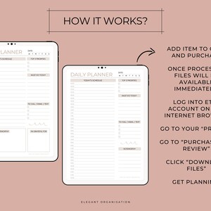 Digital Daily Planner 2022 2023, Work From Home Planner, Undated ...