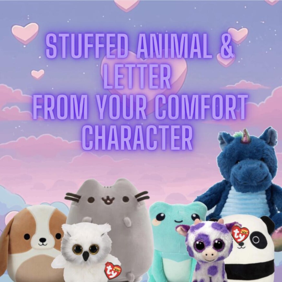 Stuffed Animal & Letter From Your Comfort Character - Etsy
