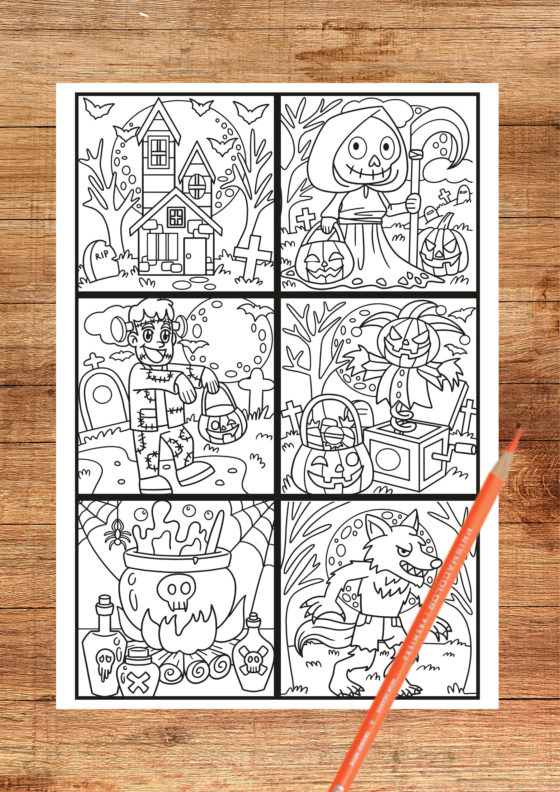 Printable Halloween Colouring Pages, Halloween Colouring Sheets ...