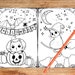 Printable Halloween Cats Colouring Pages, Halloween Cat Coloring Sheets ...