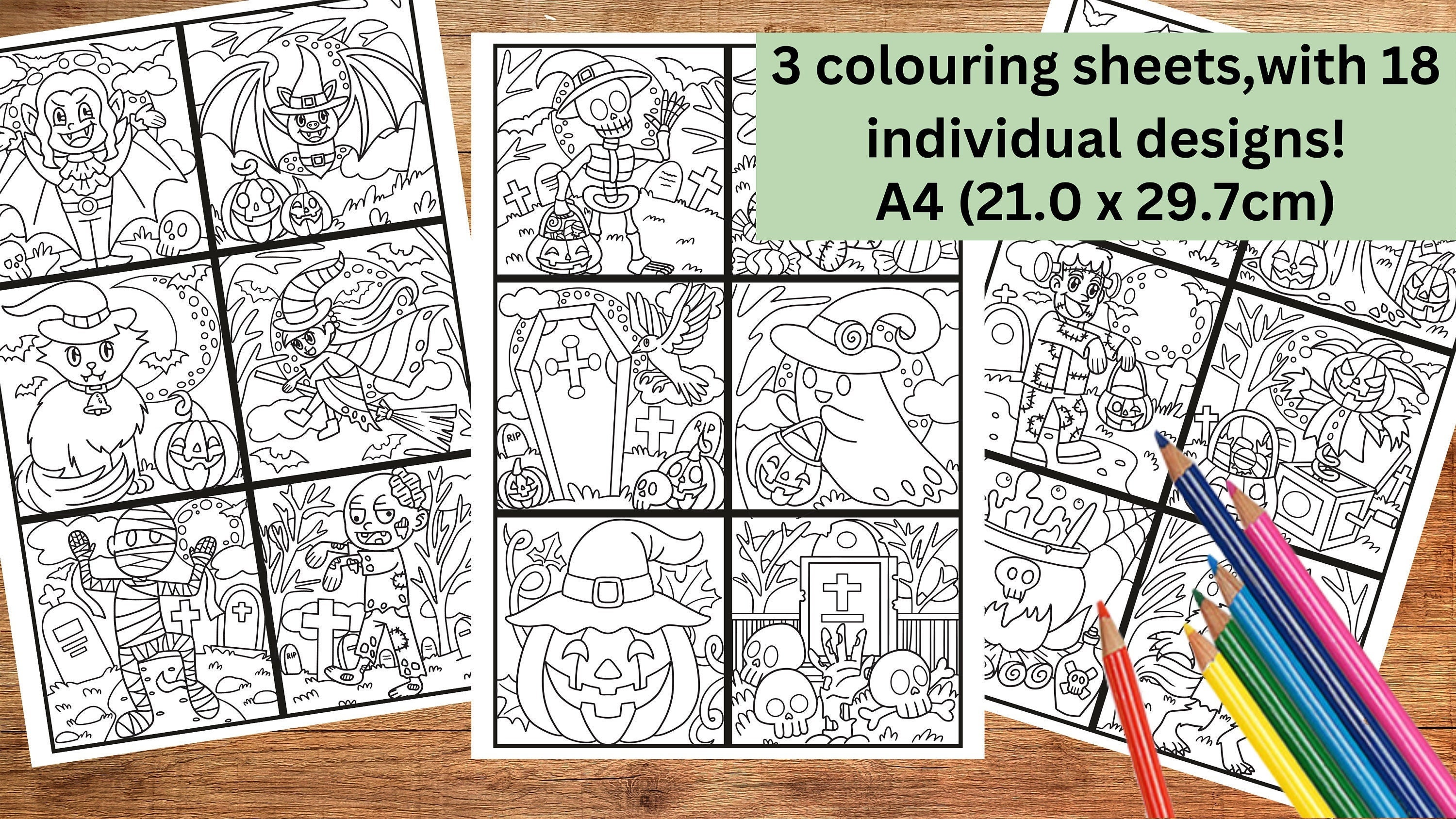 Printable Halloween Colouring Pages, Halloween Colouring Sheets ...