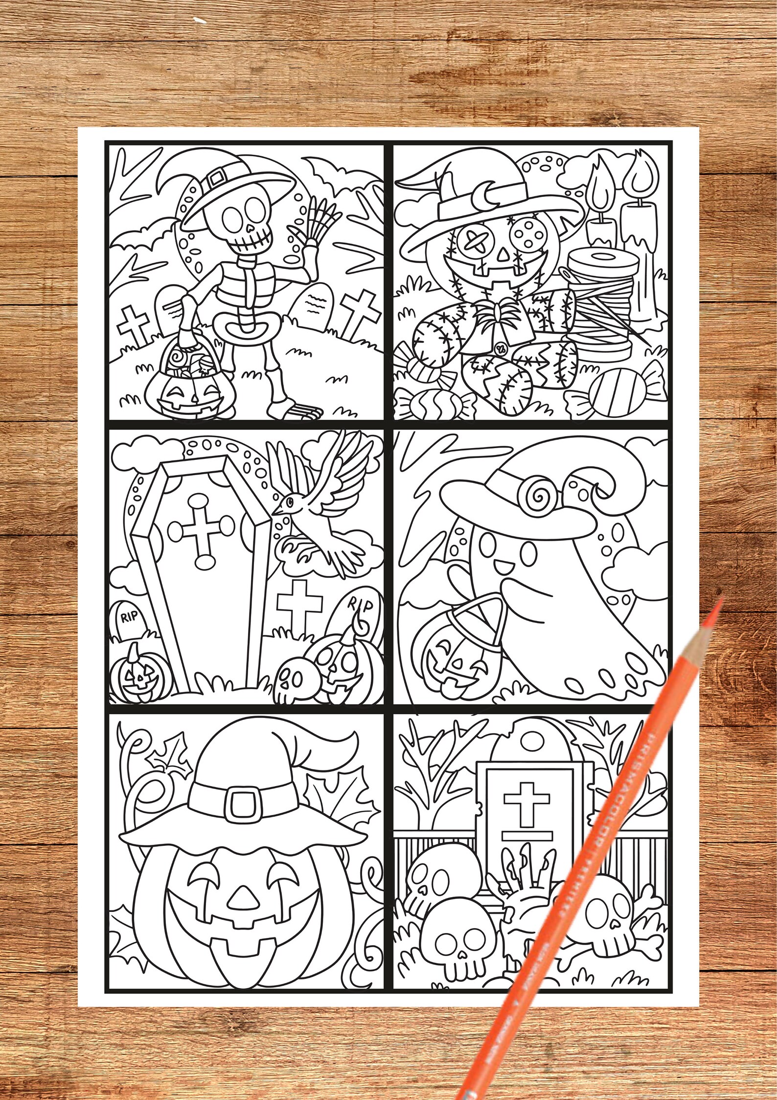 Printable Halloween Colouring Pages, Halloween Colouring Sheets ...