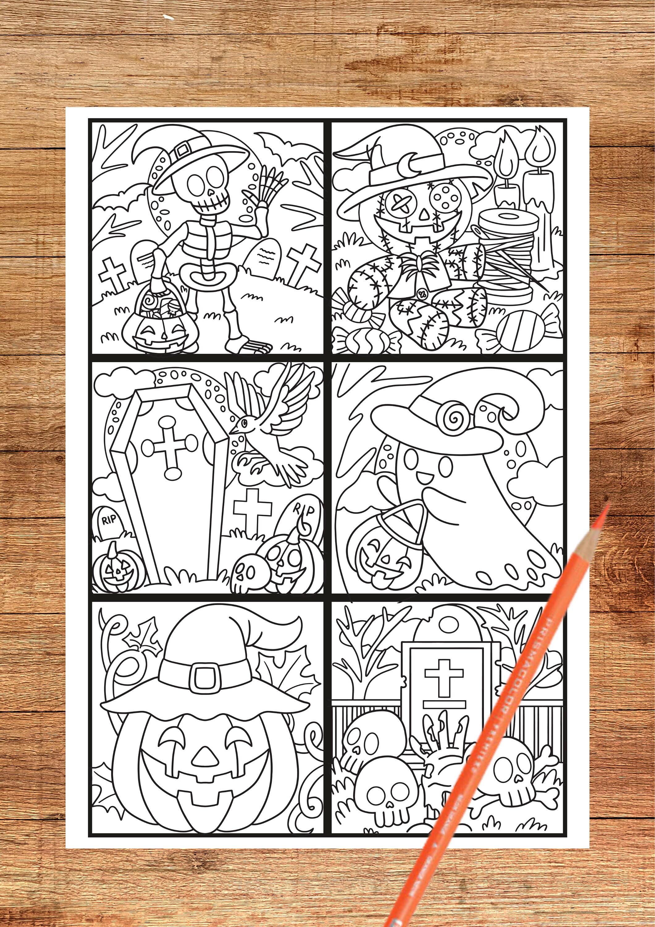 Printable Halloween Colouring Pages, Halloween Colouring Sheets ...