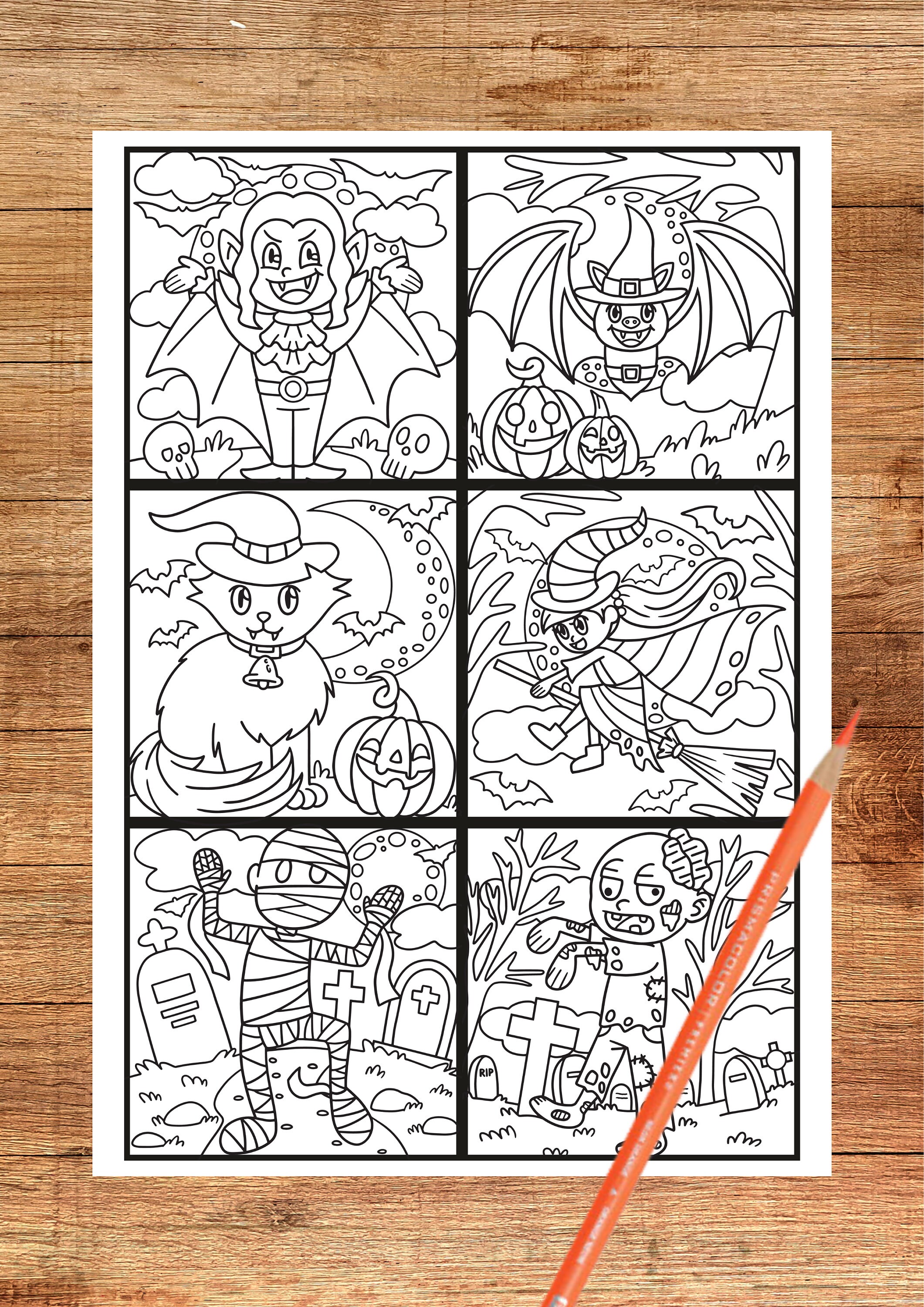 Printable Halloween Colouring Pages, Halloween Colouring Sheets ...