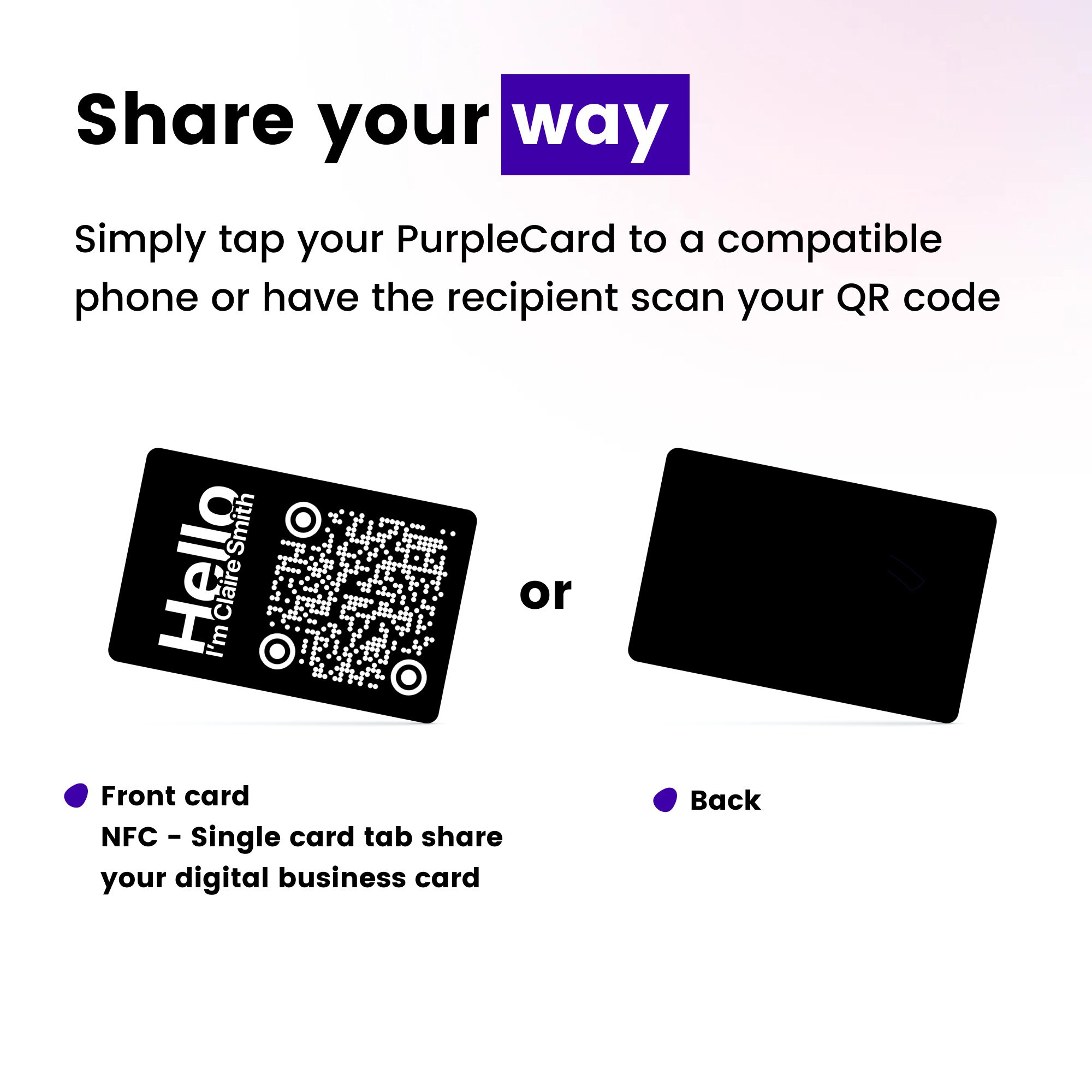 Social Media Scan Me QR Code Modern Simple Smart Business Card, Black ...