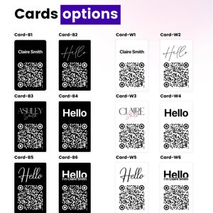 Social Media Scan Me QR Code Modern Simple Smart Business Card, Black ...