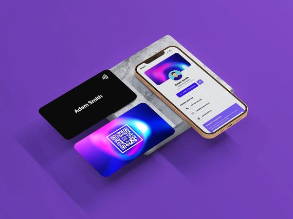 Personalised Smart Business Card Custom Printing Metal - Etsy