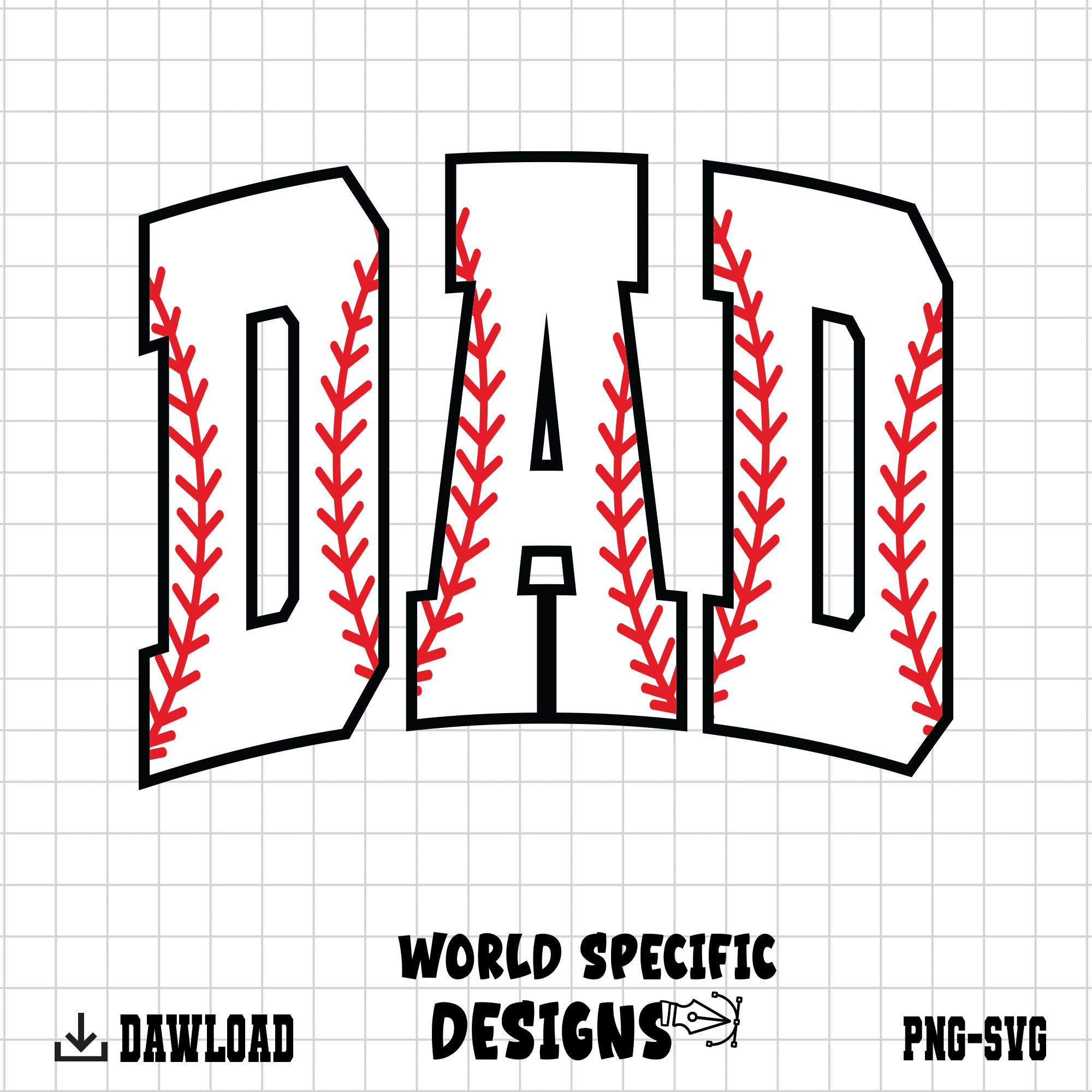 Baseball Dad SVG Files, Baseball Dad Cut Files, Baseball Dad Vector ...