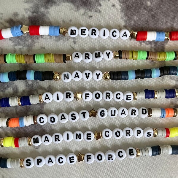 Military Branch Bracelets - Etsy