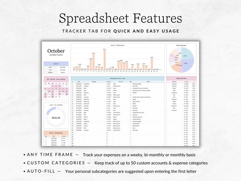 Apple Numbers Expenses Tracker for Mac, iPad and Iphone, Expense ...