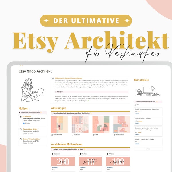Notation Template Dashboard - Etsy