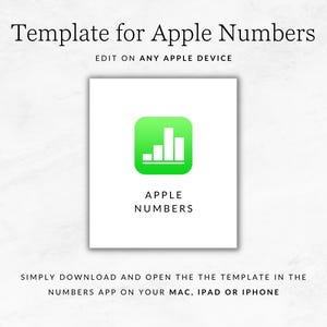 Apple Numbers Expenses Tracker for Mac, iPad and Iphone, Expense ...
