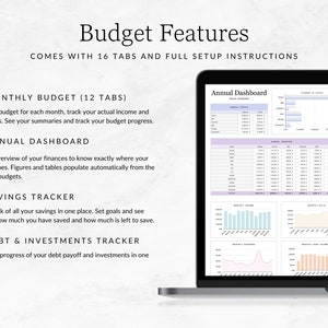Apple Numbers Annual Budget Template for Mac, iPad and Iphone, Income ...