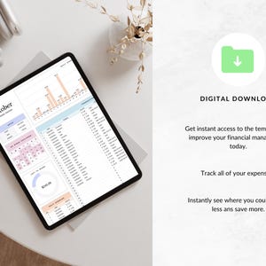 Apple Numbers Expenses Tracker for Mac, iPad and Iphone, Expense ...