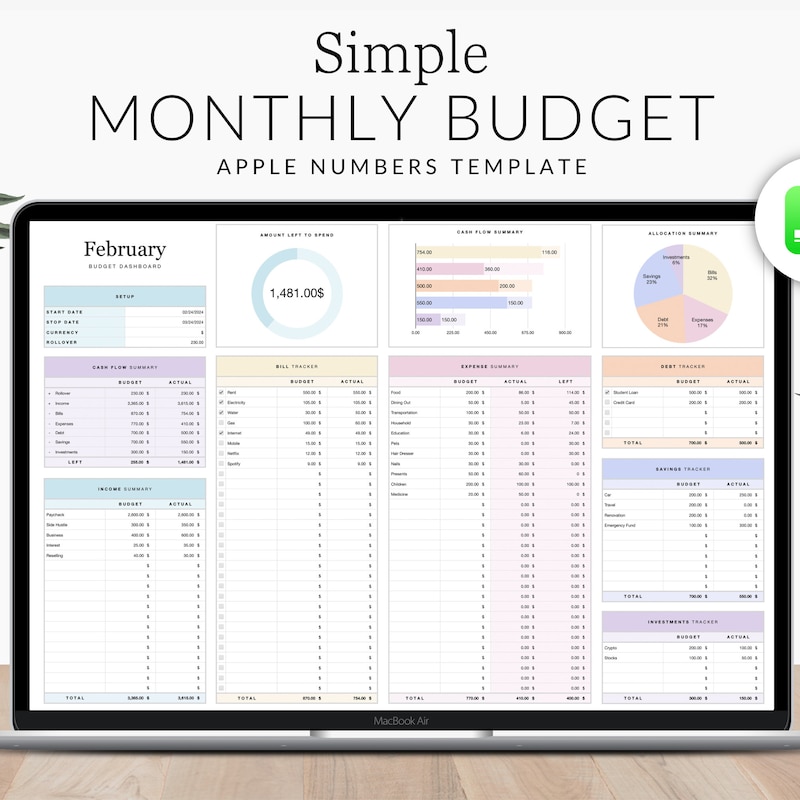 Budget Tracking for iPad - Etsy