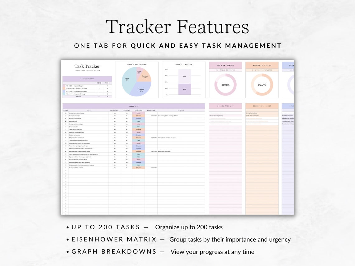 Decision Matrix Apple Numbers, Task Priority Tracker, Task Management ...