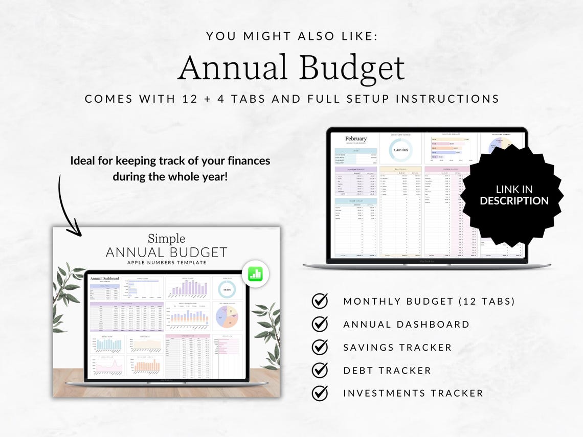 Apple Numbers Expenses Tracker for Mac, iPad and Iphone, Expense ...