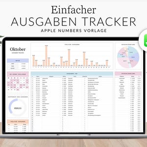 Apple Numbers Expenses Tracker for Mac, iPad and Iphone, Expense ...