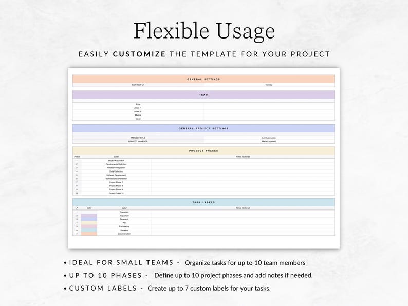 Simple Gantt Chart Apple Numbers, Project Timeline Tracker, Task Priority Checklist, Simple ...