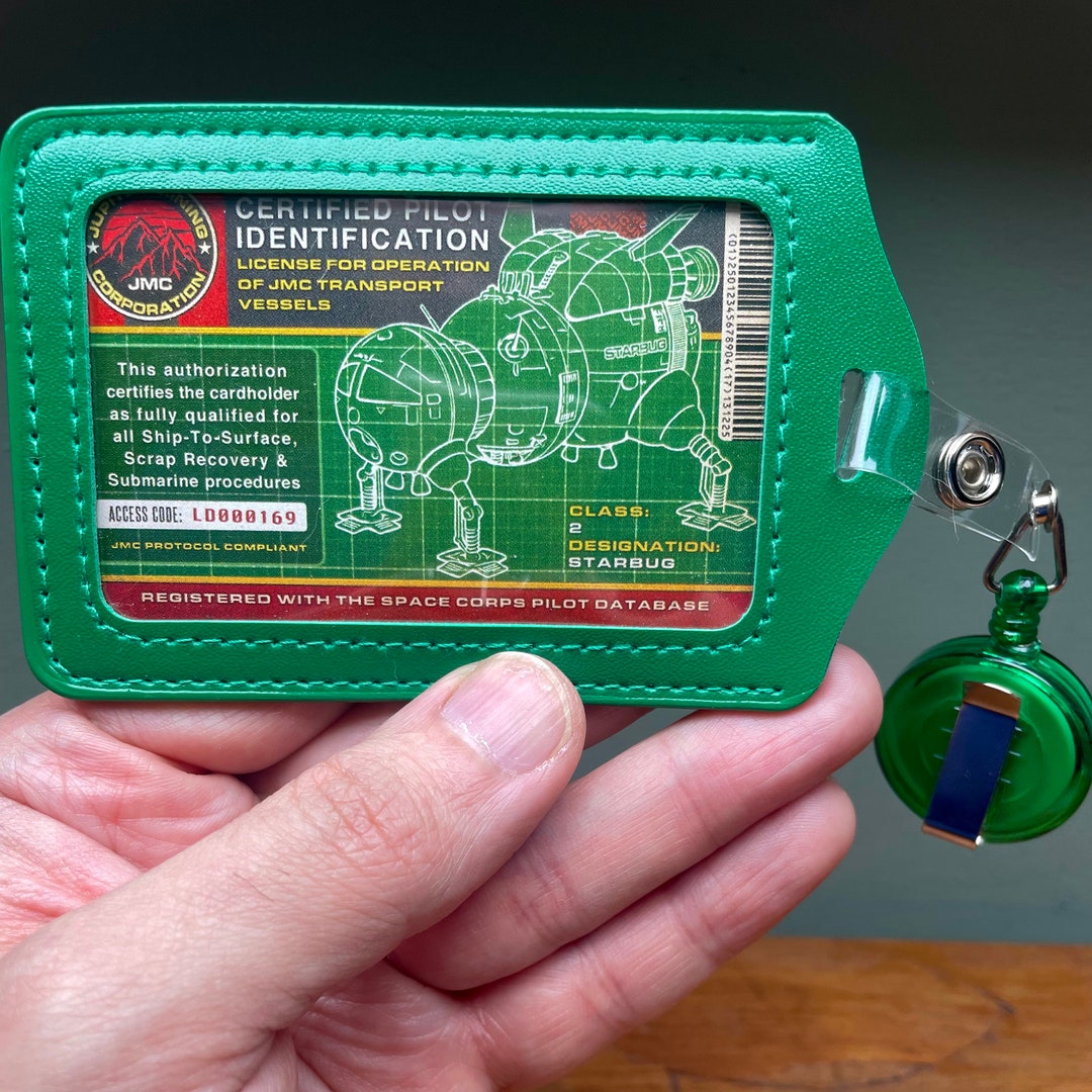 STARBUG PILOT'S License From Red Dwarf, ID or Travel Card Holder - Etsy