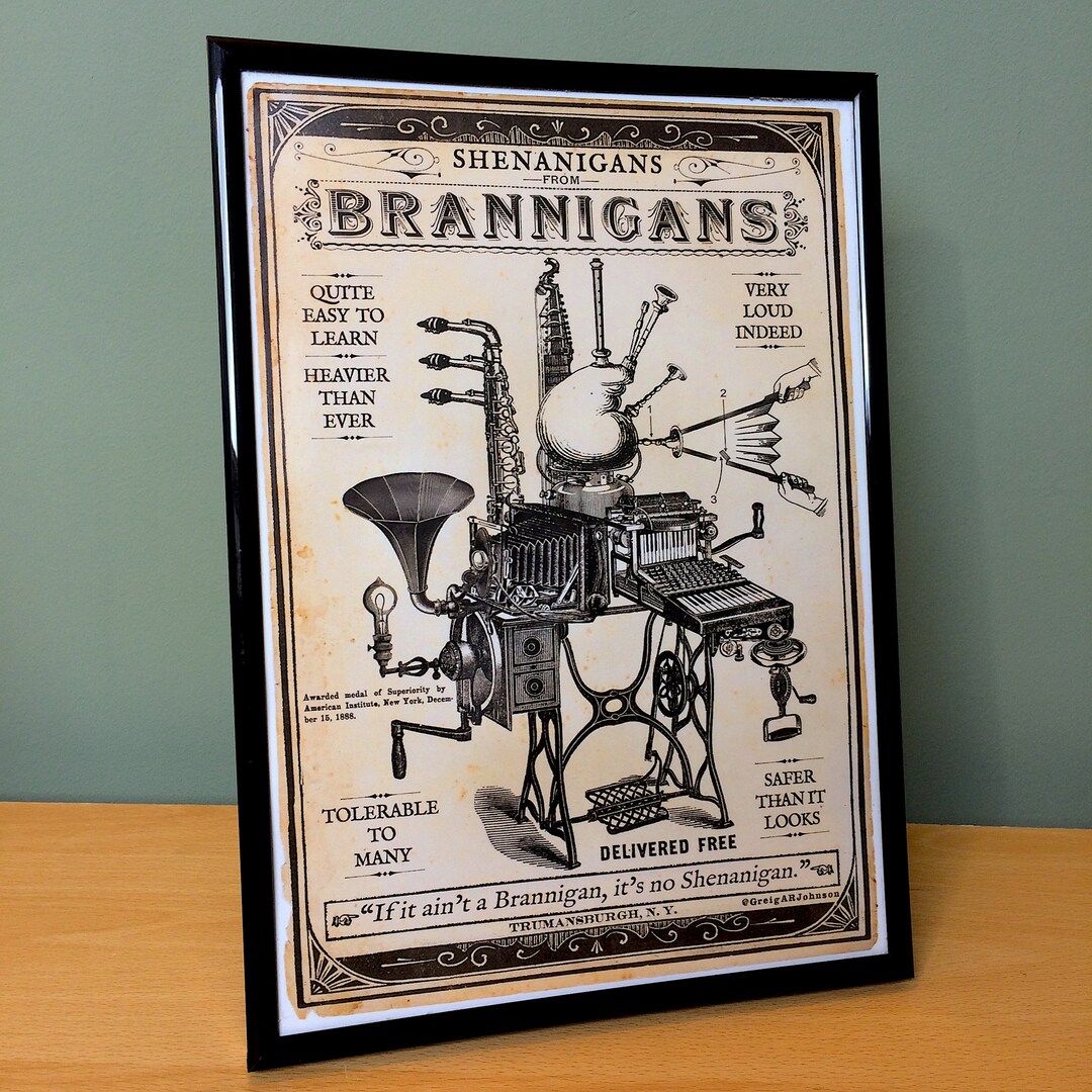 SHENANIGAN A4 Poster - Etsy