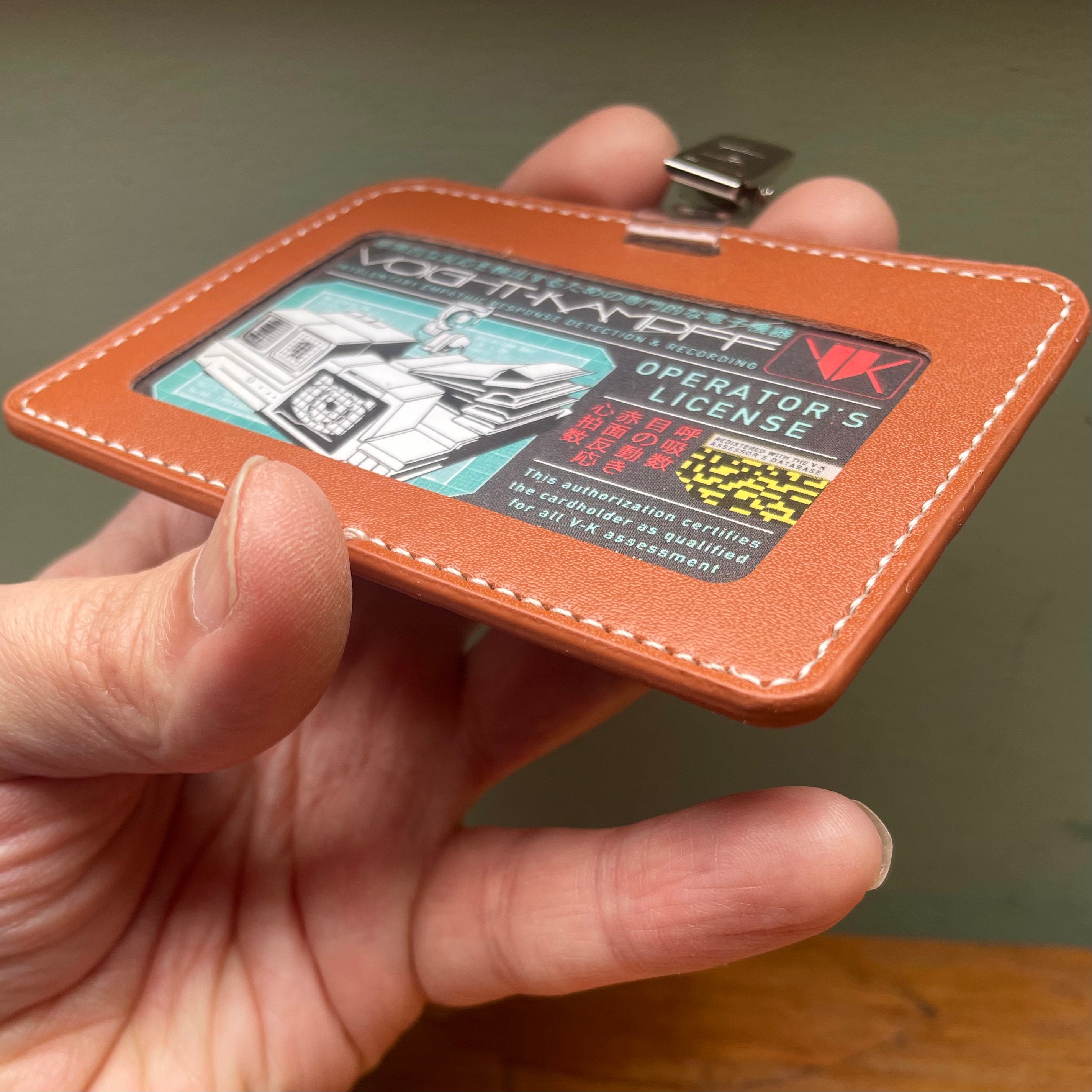 VOIGHT-KAMPFF License From Blade Runner, ID or Travel Card Holder - Etsy