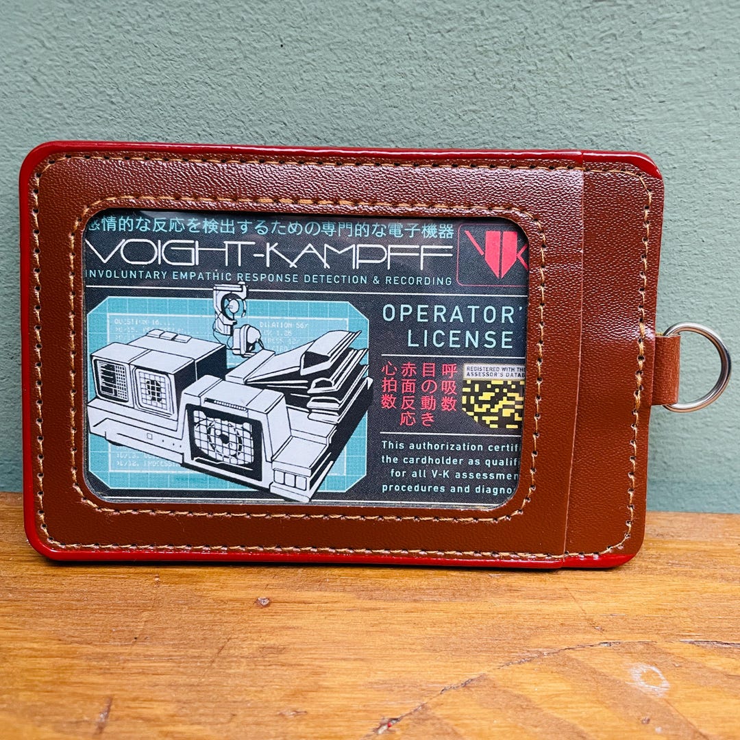 BLADE RUNNER Voight-kampff License, ID or Travel Card Holder - Etsy