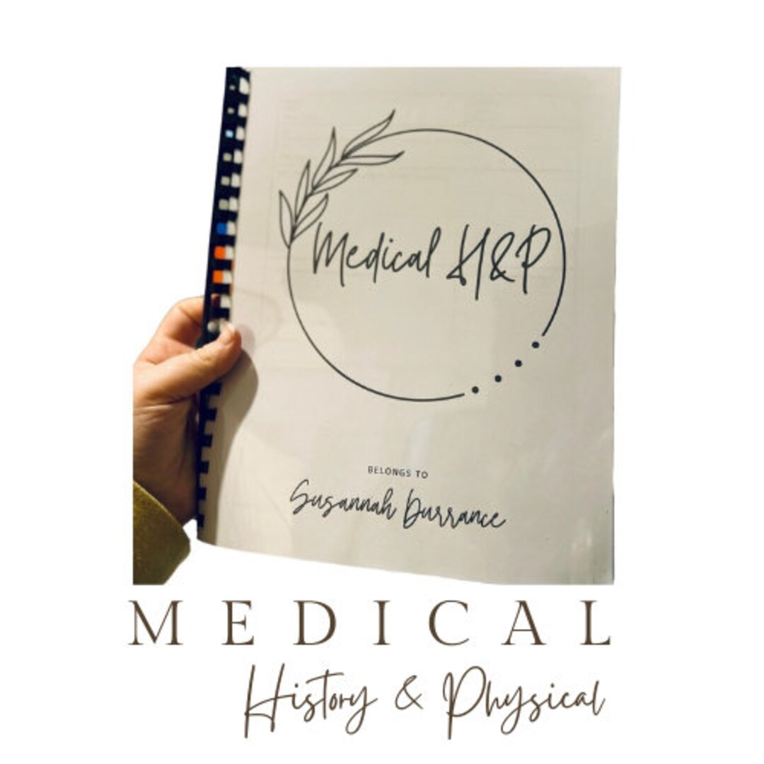 Medical History and Physical Report Book | HP | Med Student | NP | PA ...