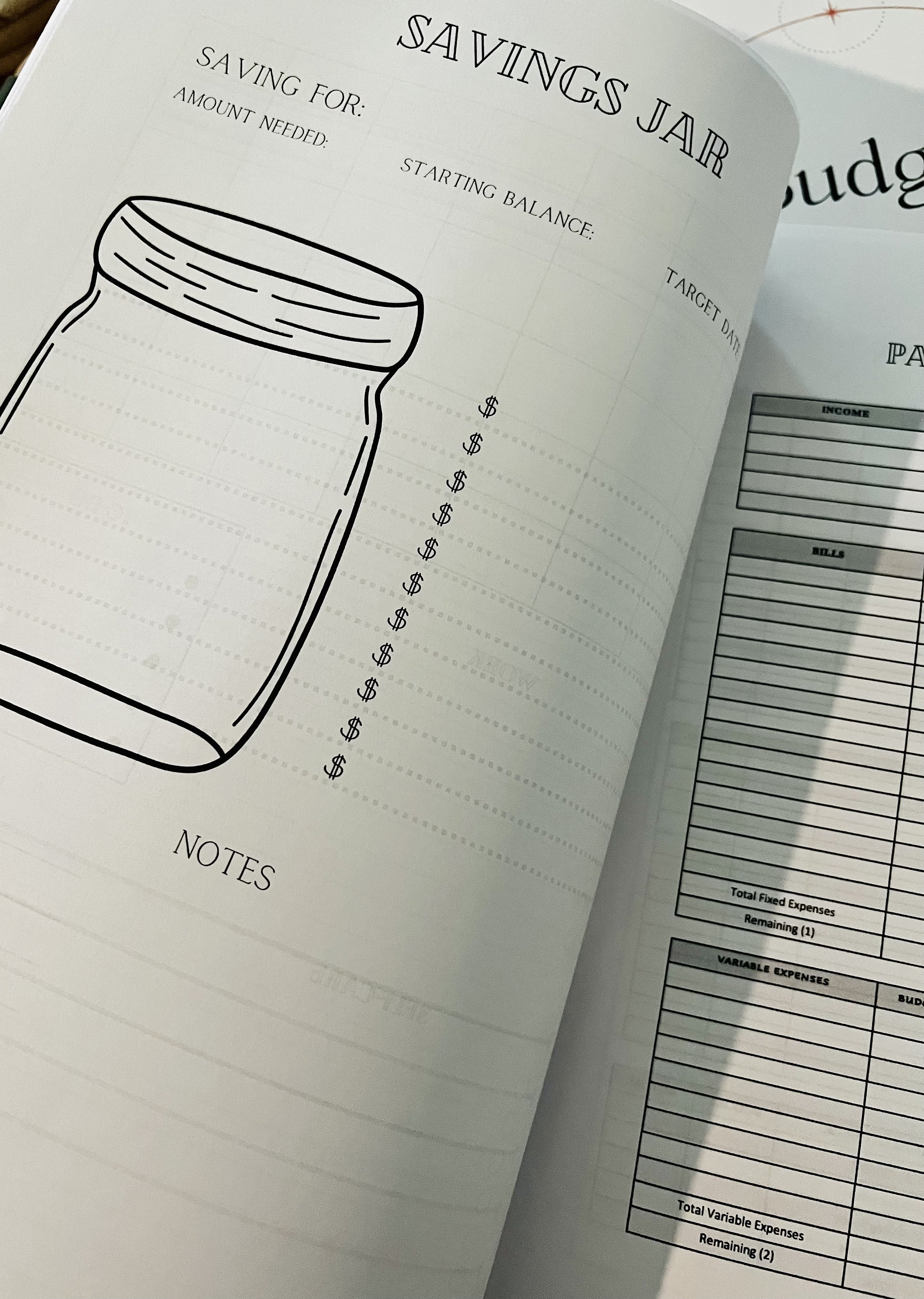 12 Month Undated Budget Planner Finance Planner Money Tracker Budget ...