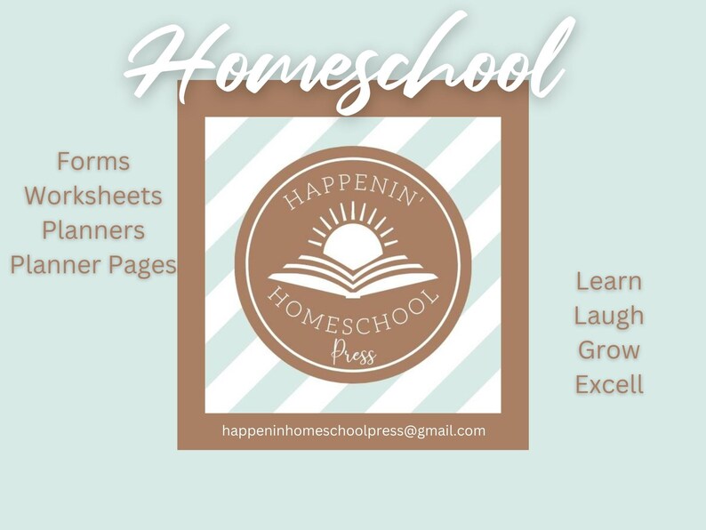 Printable Homeschool Lesson Planner - Etsy